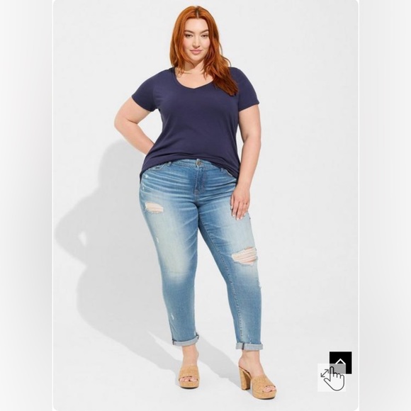 torrid | Jeans | Torrid Boyfriend Straight Vintage Stretch Midrise Jean ...